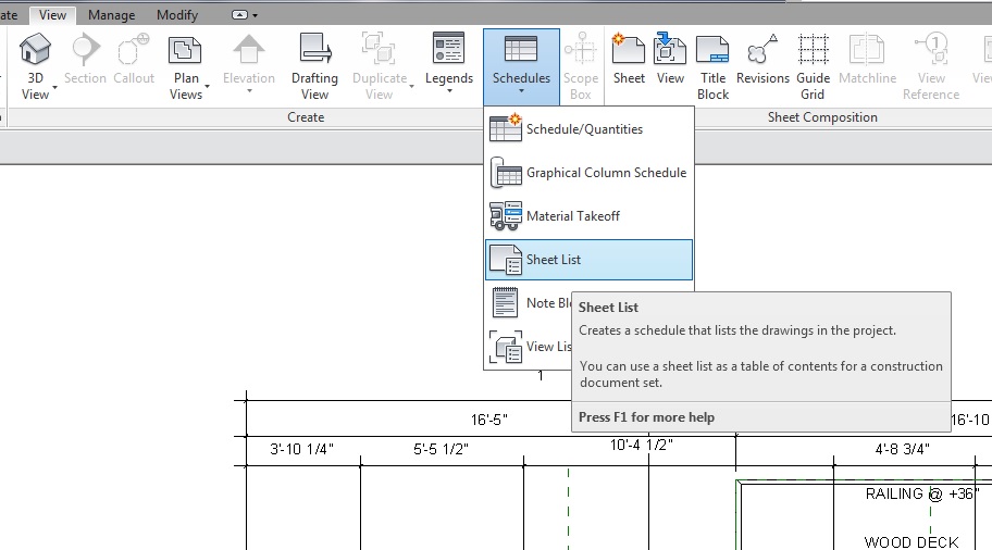 How To Create A Sheet Index In Revit 2013 EVstudio