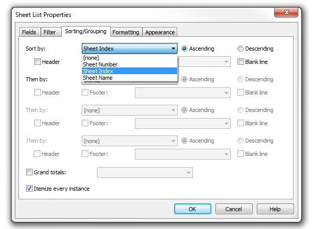 How To Create A Sheet Index In Revit 2013 EVstudio