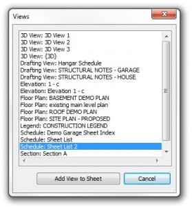 How to Create a Sheet Index in Revit 2013 - EVstudio