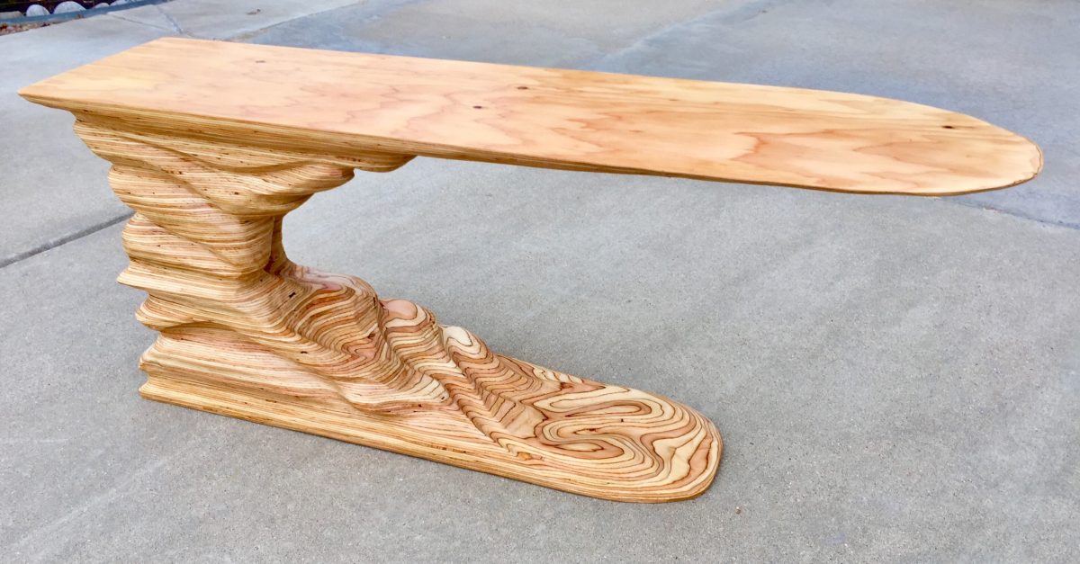 LVL Beam Inspired Table Design - EVstudio